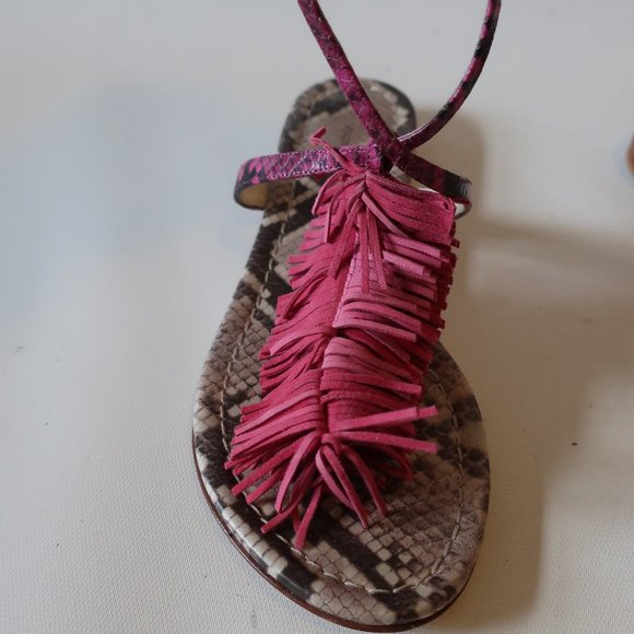 VISCONTI & DU REAU | Shoes | Visconti Du Reau Snake Print Leather ...